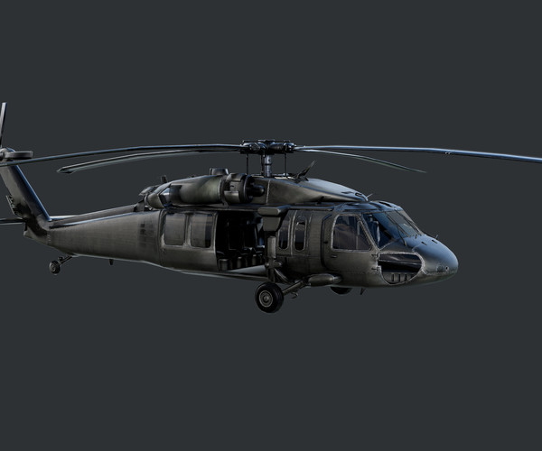 ArtStation - GAME READY Sikorsky UH60 Black Hawk Helicopter Low-poly 3D ...