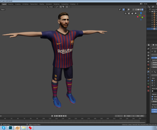 ArtStation - Lionel Messi | Game Assets