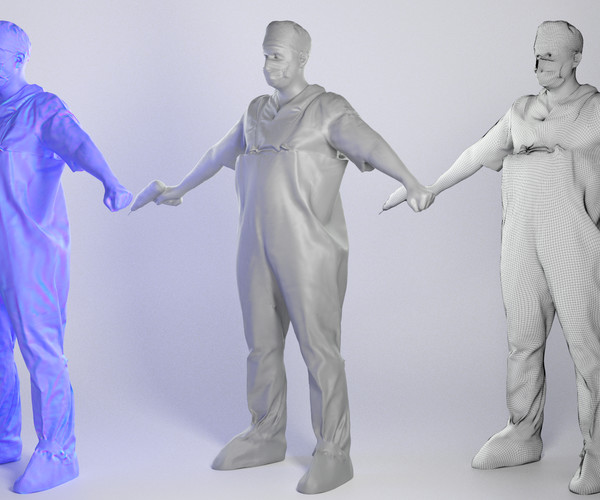 ArtStation - Doctor-killer with a drill 50 | Game Assets