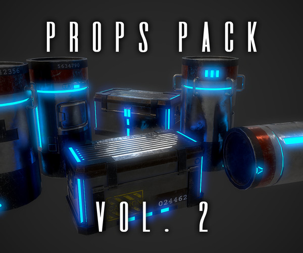 ArtStation - Sci-Fi Props Pack Vol.2 | Resources
