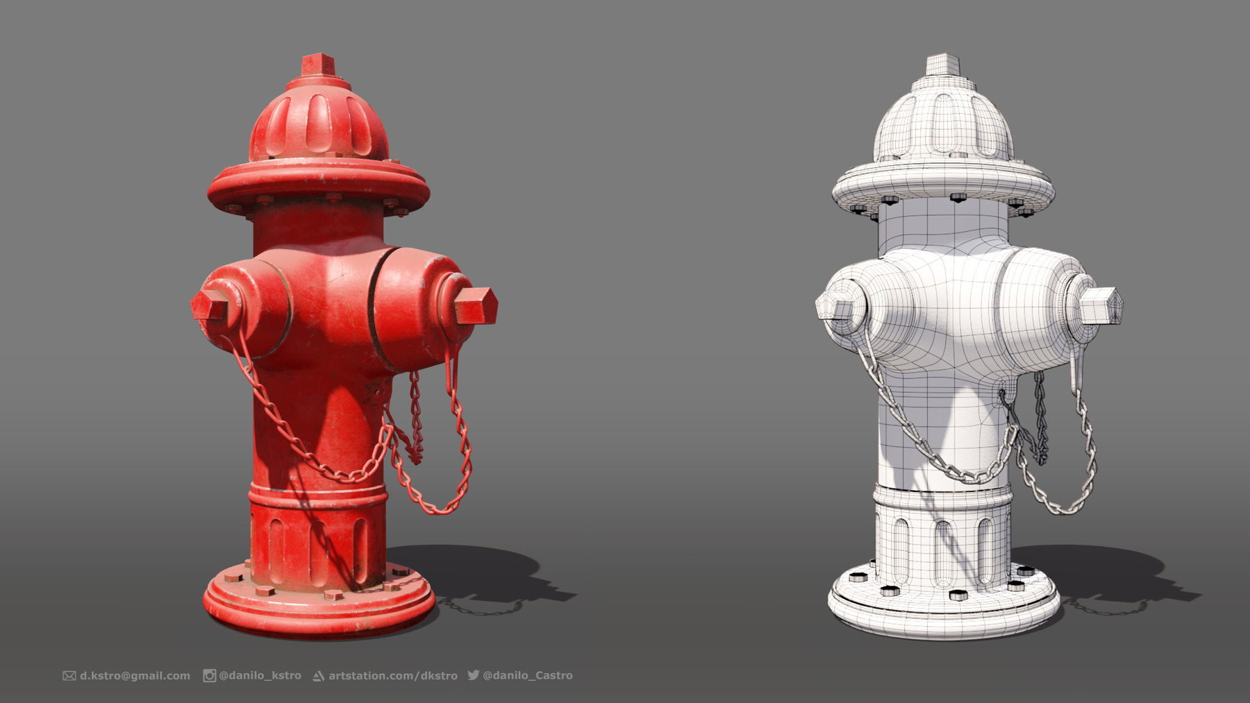 Danilo Castro - Hydrant | 3d Model | 4k Texture
