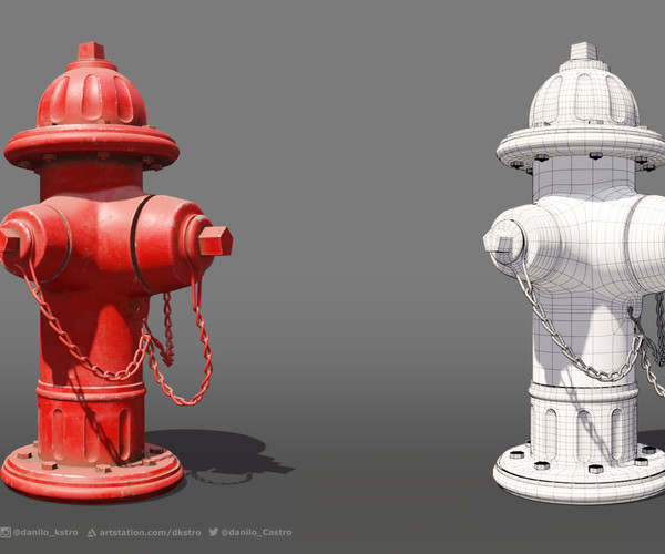 ArtStation - Hydrant | 3d Model | 4k Texture | Resources