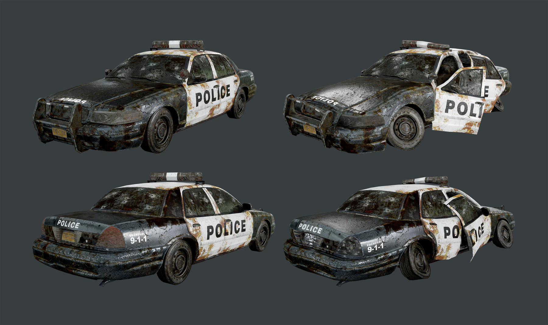 Купить с кэшбэком ArtStation - Vehicle Police Car Low Poly Game Ready ...