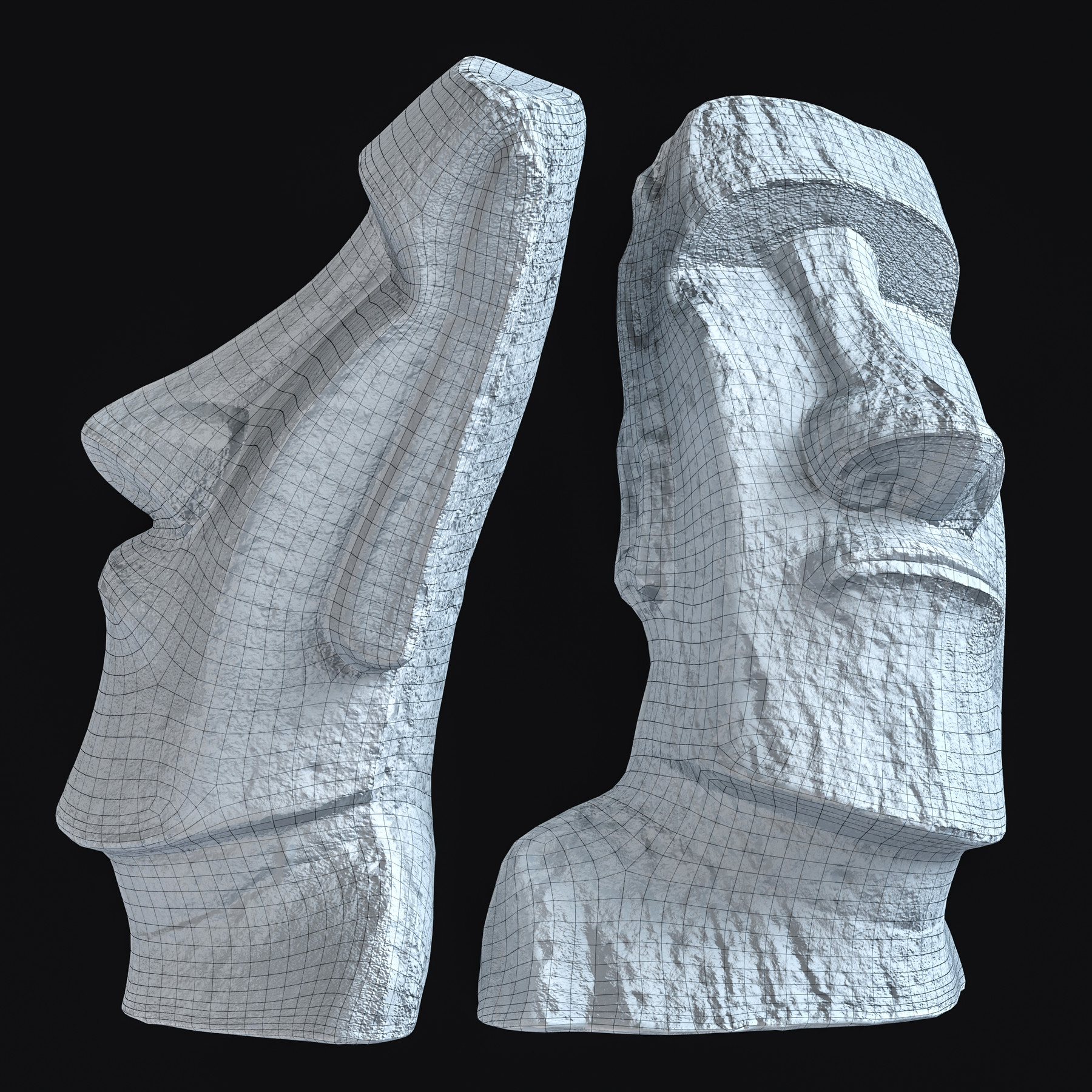 ArtStation - Moai / Sculpture / 3D model | Resources