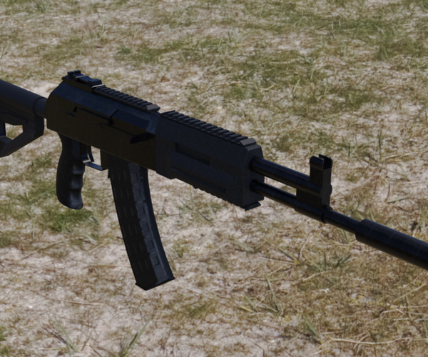 ArtStation - AK-12 low poly 3D model | Resources