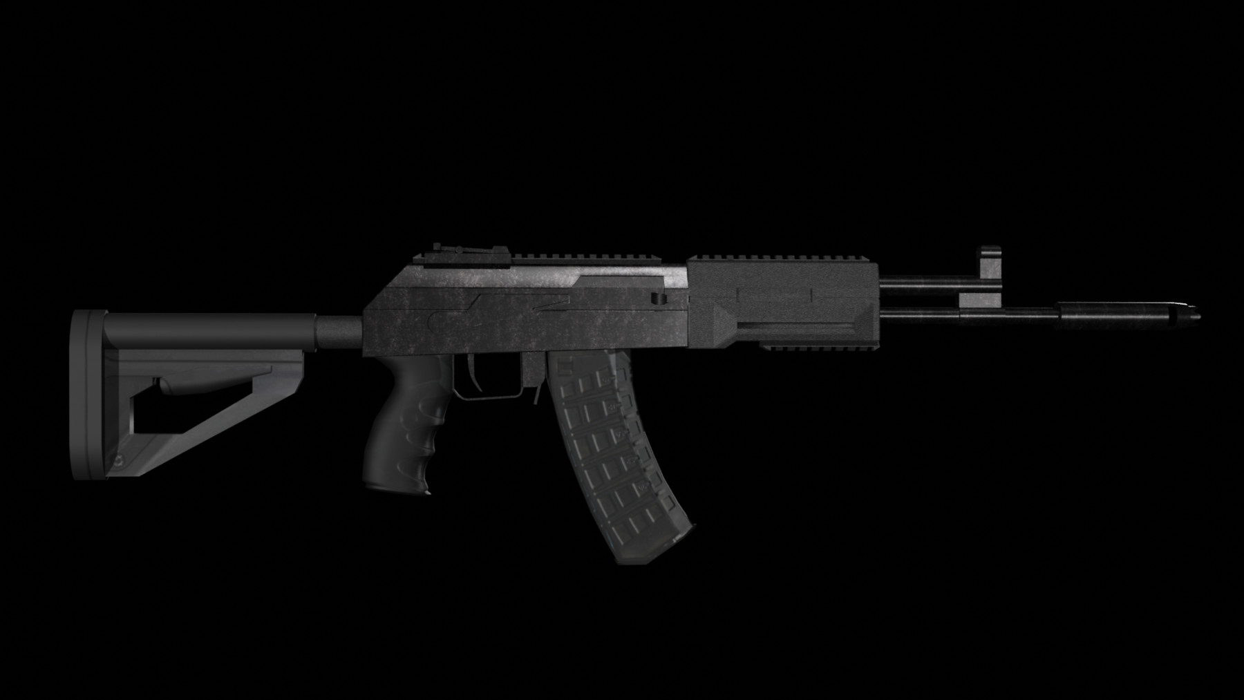 ArtStation - AK-12 low poly 3D model | Resources