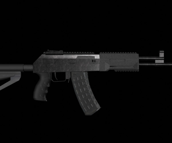 ArtStation - AK-12 low poly 3D model | Resources