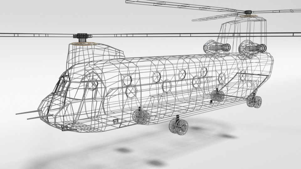 ArtStation - Low Poly Cartoon Boeing CH-47 Chinook Helicopter | Resources