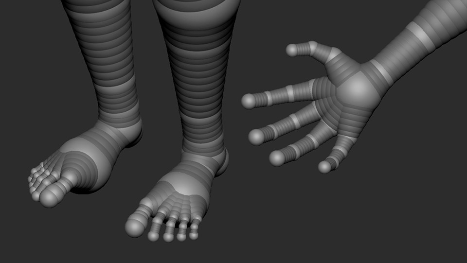 ArtStation - ZSphere Skeleton Set Stylized (ZBrush) | Resources