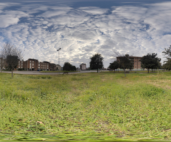 ArtStation - HDRi - Buildings, Grass and Clouds | Resources