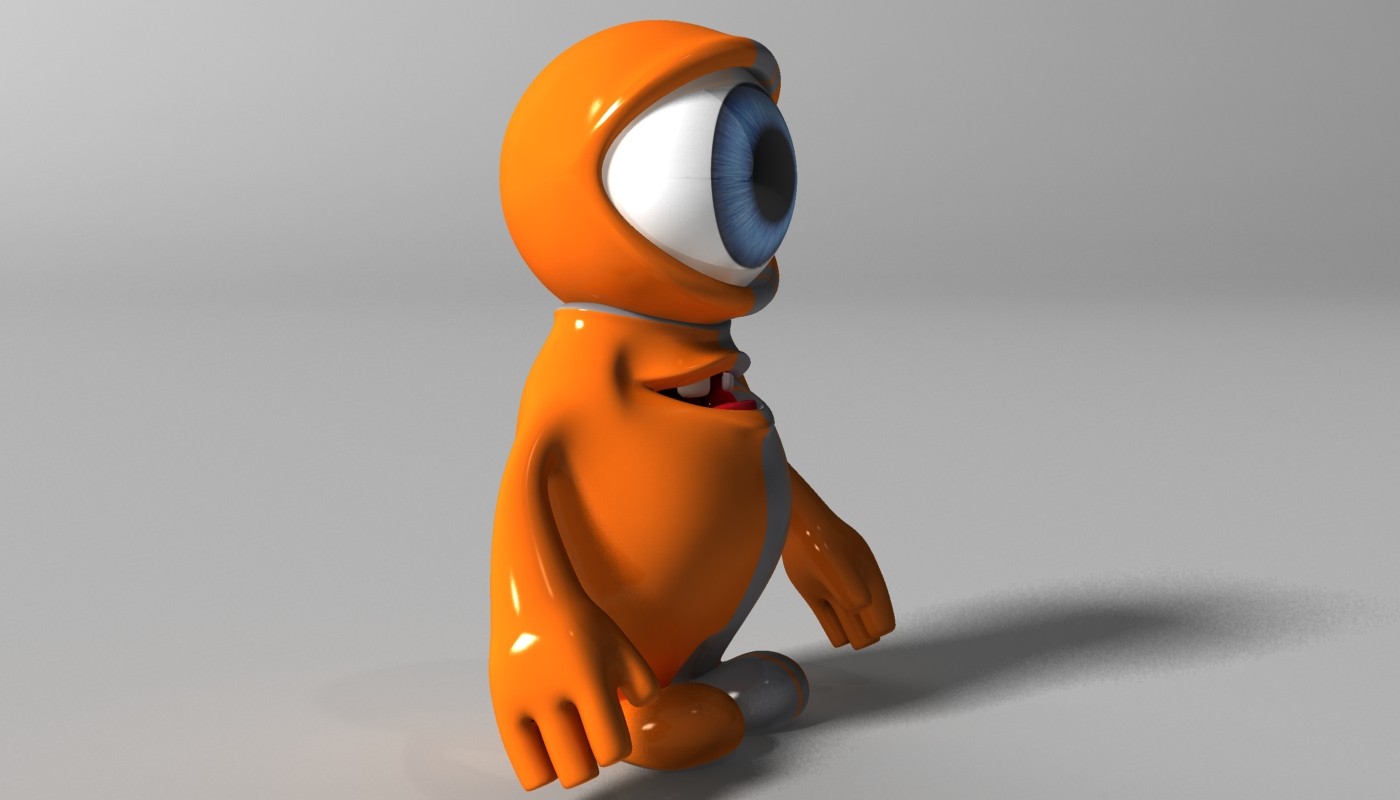 ArtStation - Orange Alien Rigged | Resources