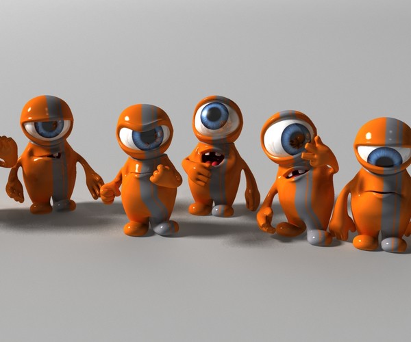 ArtStation - Orange Alien Rigged | Resources