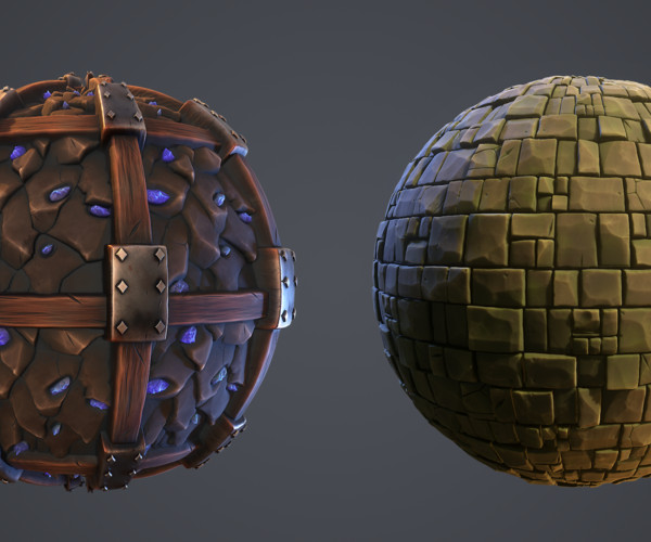 ArtStation - Stylized material pack VOL1 | Resources