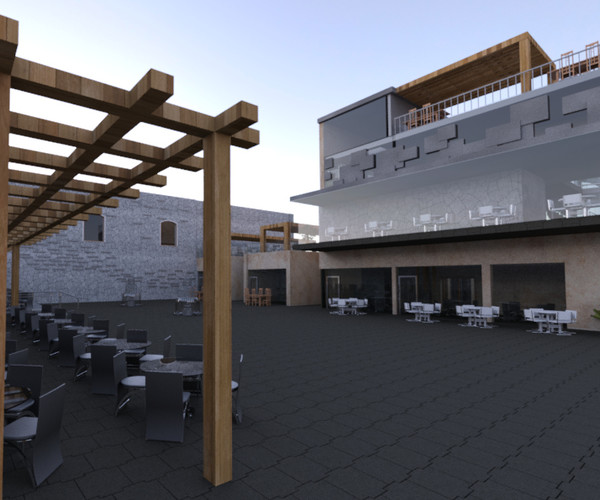 ArtStation - Revit Restaurant & Cafe | Resources