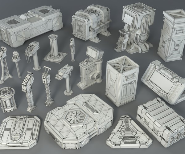 ArtStation - Sci-Fi Factory Units - 20 pieces - Collection - 1 | Resources