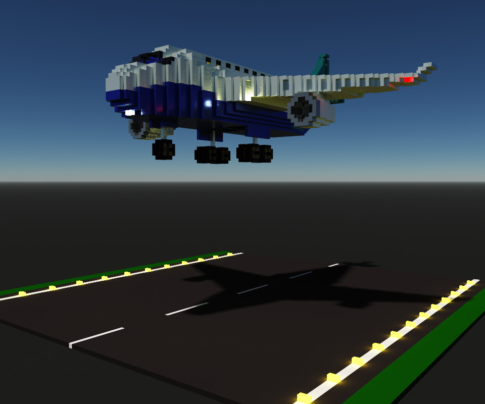 ArtStation - Voxel Airplane | Game Assets