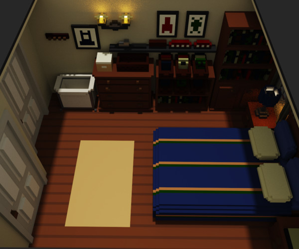 ArtStation - Voxel The Big Bang Theory House | Game Assets