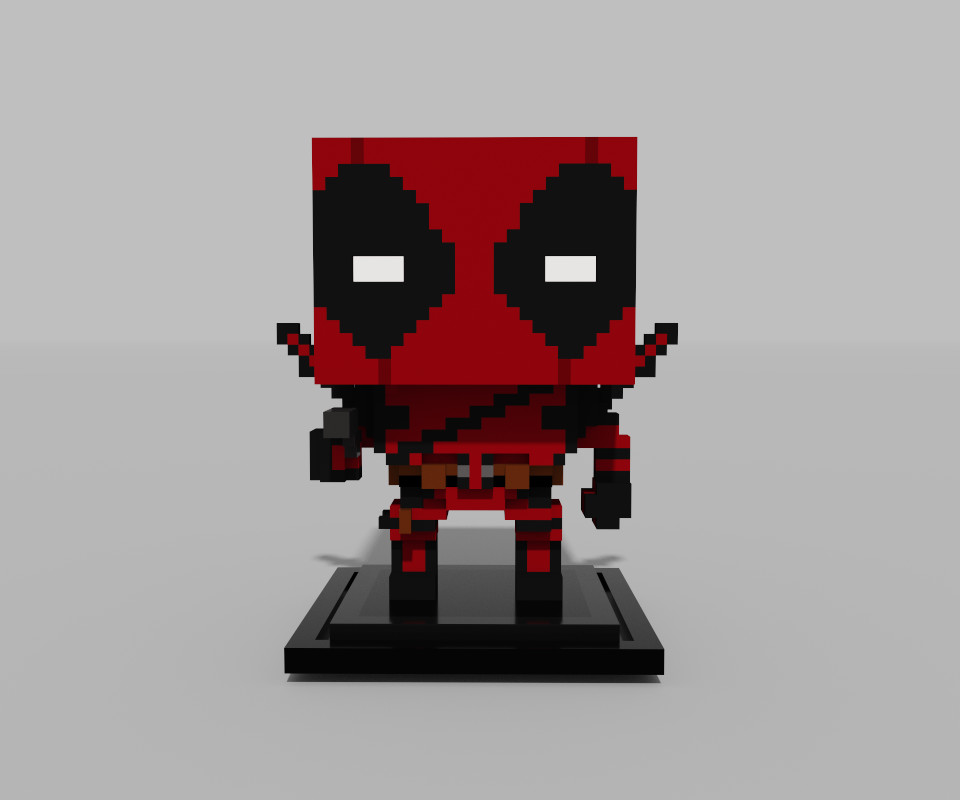 ArtStation - Voxel Deadpool | Game Assets