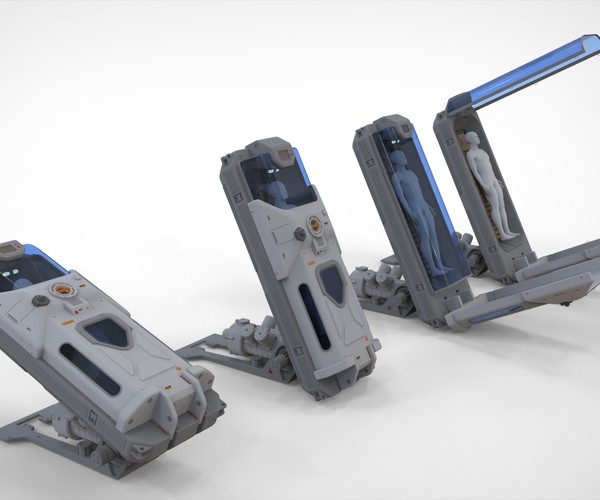 ArtStation - sci fi cryogenic capsule | Resources