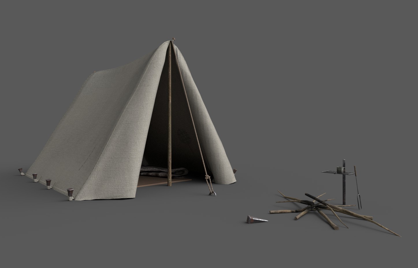 ArtStation - Camping Tent | Game Assets