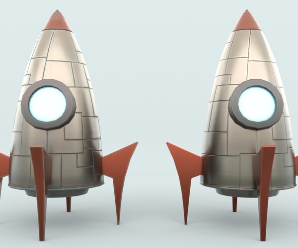 ArtStation - Cartoon Rocket | Resources