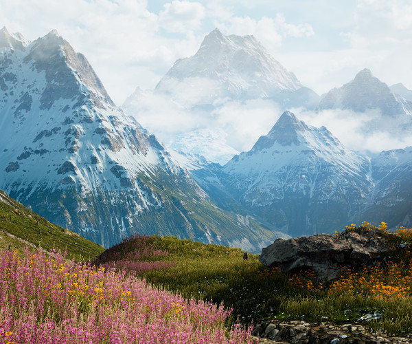 ArtStation - Alpine Lake Environment - Unity 2017+ Projects | Game Assets