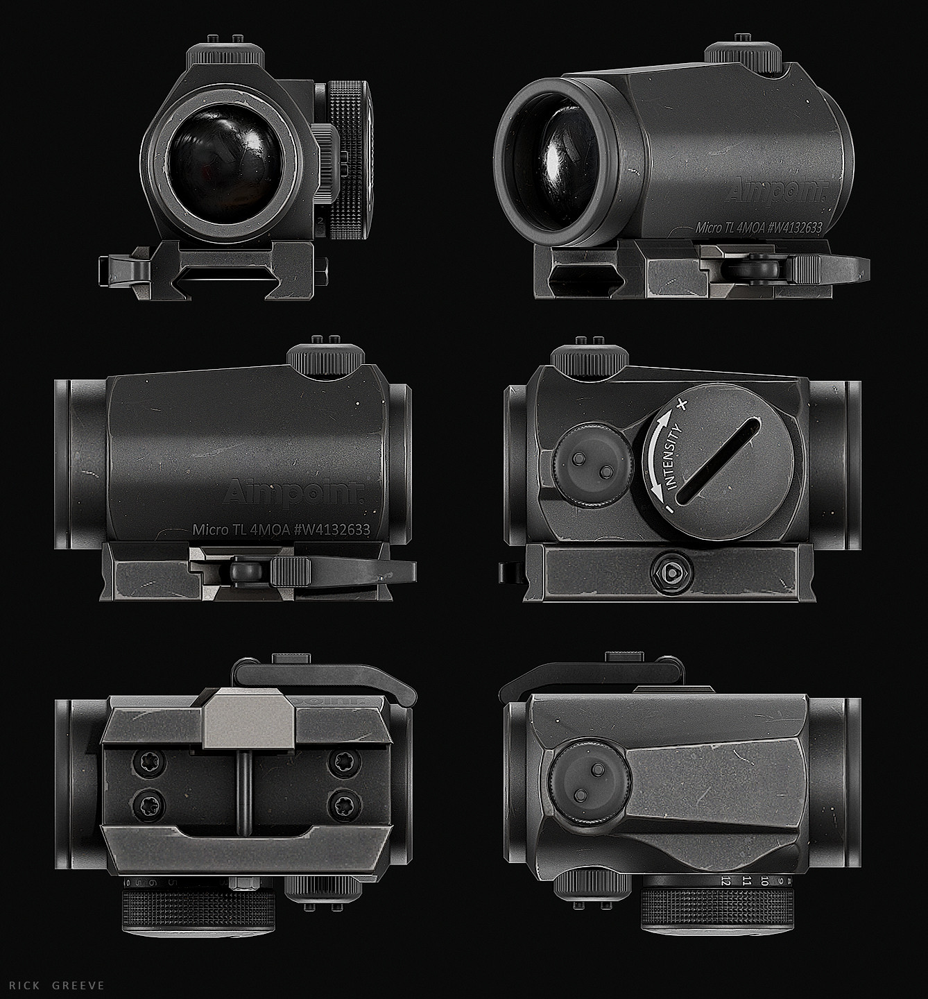 ArtStation - Aimpoint Red Dot | Resources