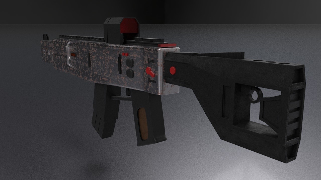 ArtStation - Low Poly Machine Gun for games | Resources