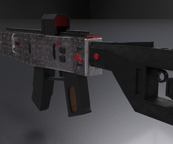 ArtStation - Low Poly Machine Gun for games | Resources