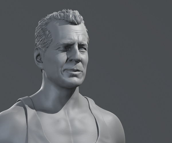 ArtStation - Bruce Willis - John McClane - Die Hard | Resources