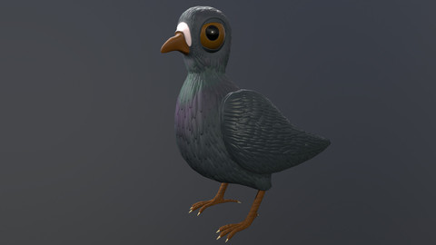 ArtStation - Stylized Cartoon Pigeon | Resources