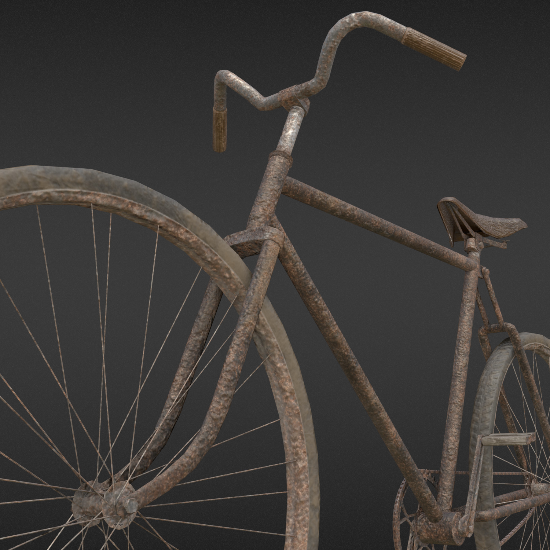ArtStation - Game-ready Retro Bicycle Rusty | Game Assets