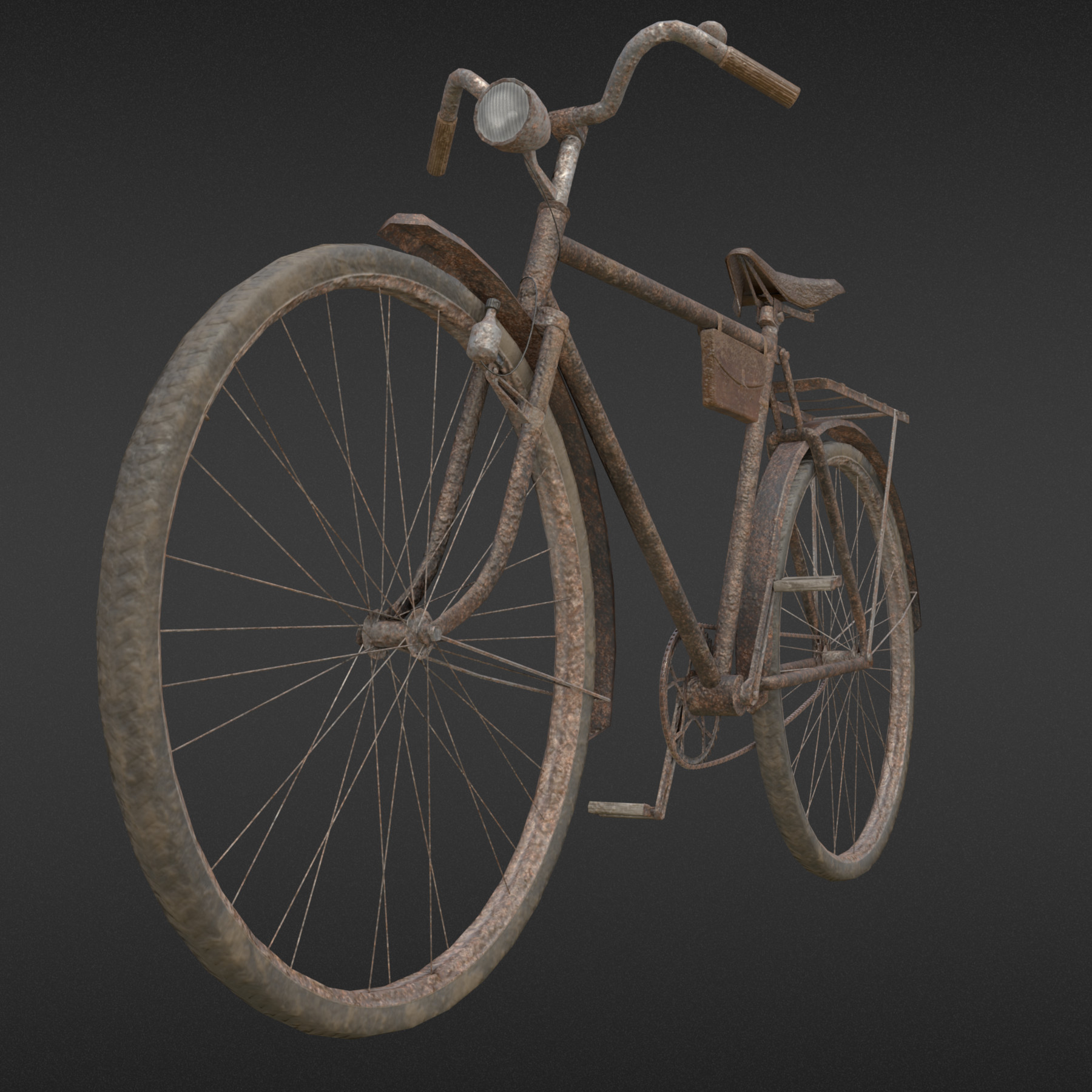 ArtStation - Game-ready Retro Bicycle Rusty - Customisable | Game Assets