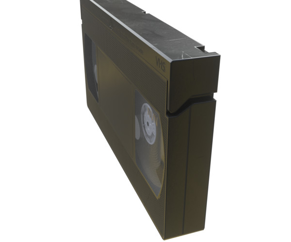 ArtStation - VHS Cassette - Blank, Red and Blue label | Game Assets