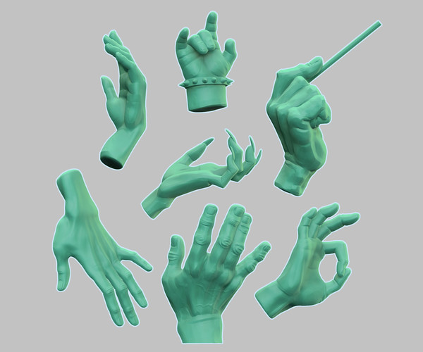 ArtStation - Hand Study FREE project file | Resources