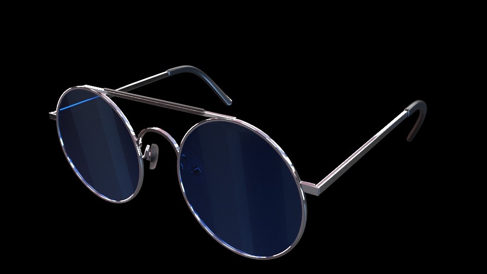 ArtStation - Round Lens Sunglasses | Resources