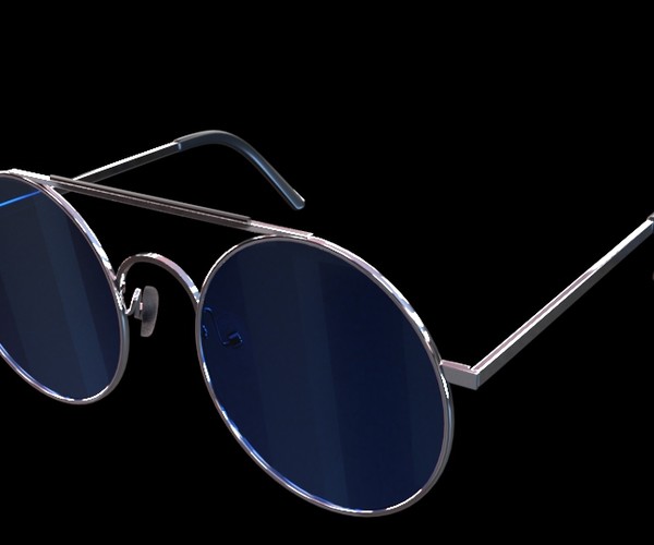 ArtStation - Round Lens Sunglasses | Resources