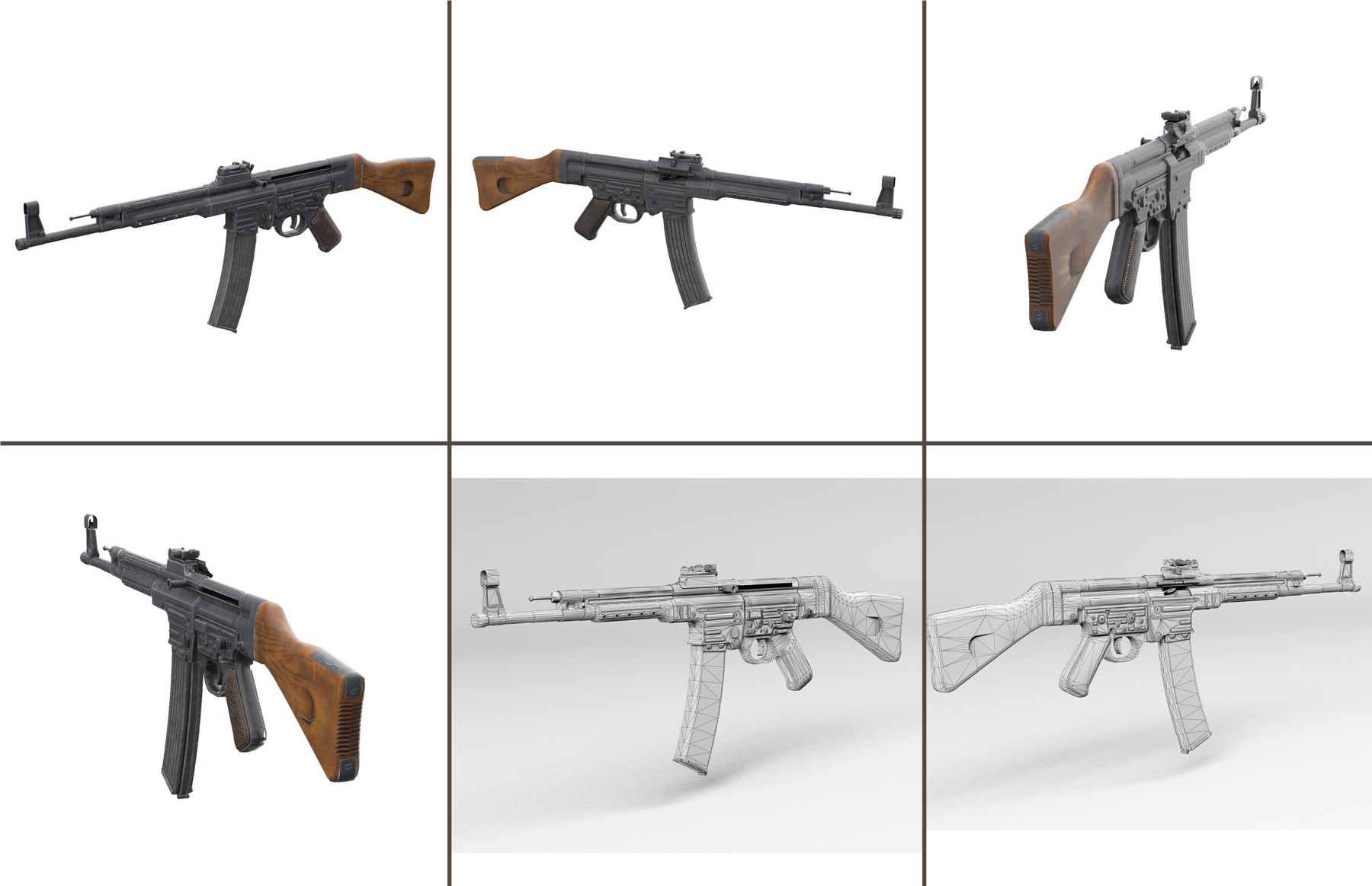 ArtStation - Collection of low poly weapons | Resources