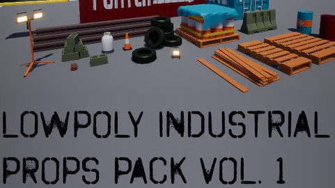 ArtStation - Low Poly Railway Pack | Game Assets