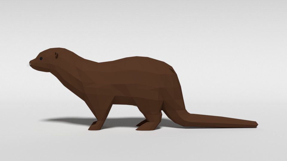 ArtStation - Low Poly Cartoon Otter | Resources