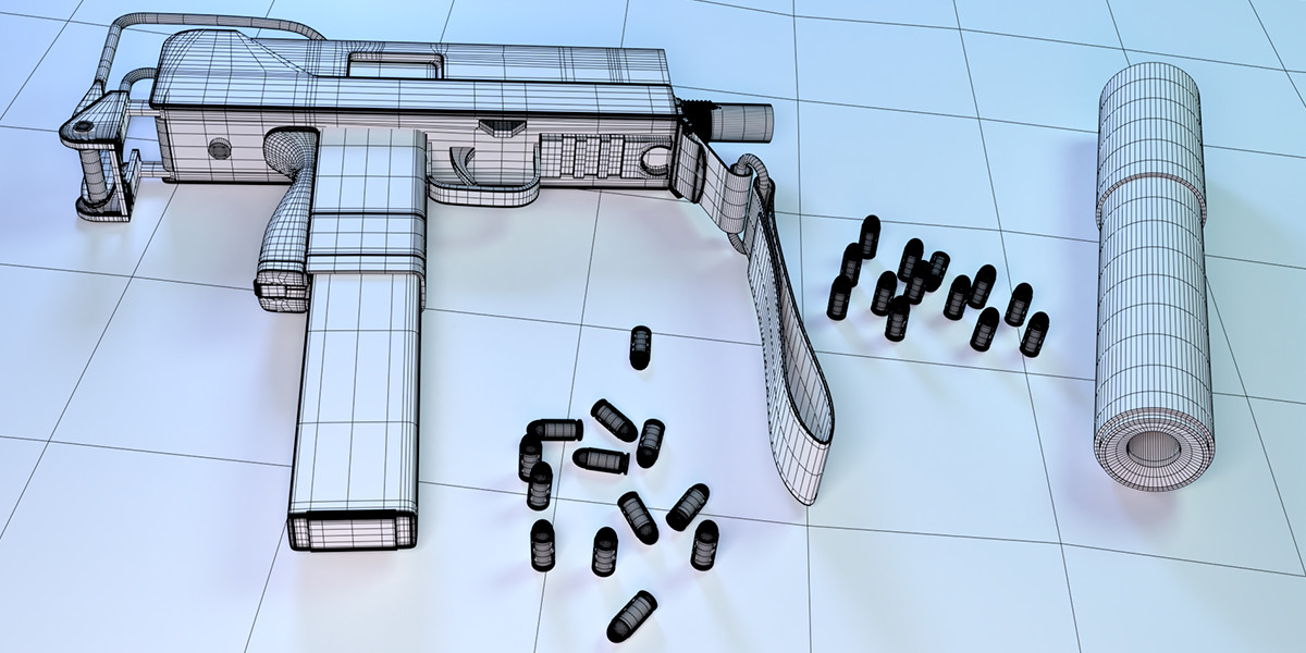 ArtStation - INGRAM M10 SMG | 3D Model | Resources