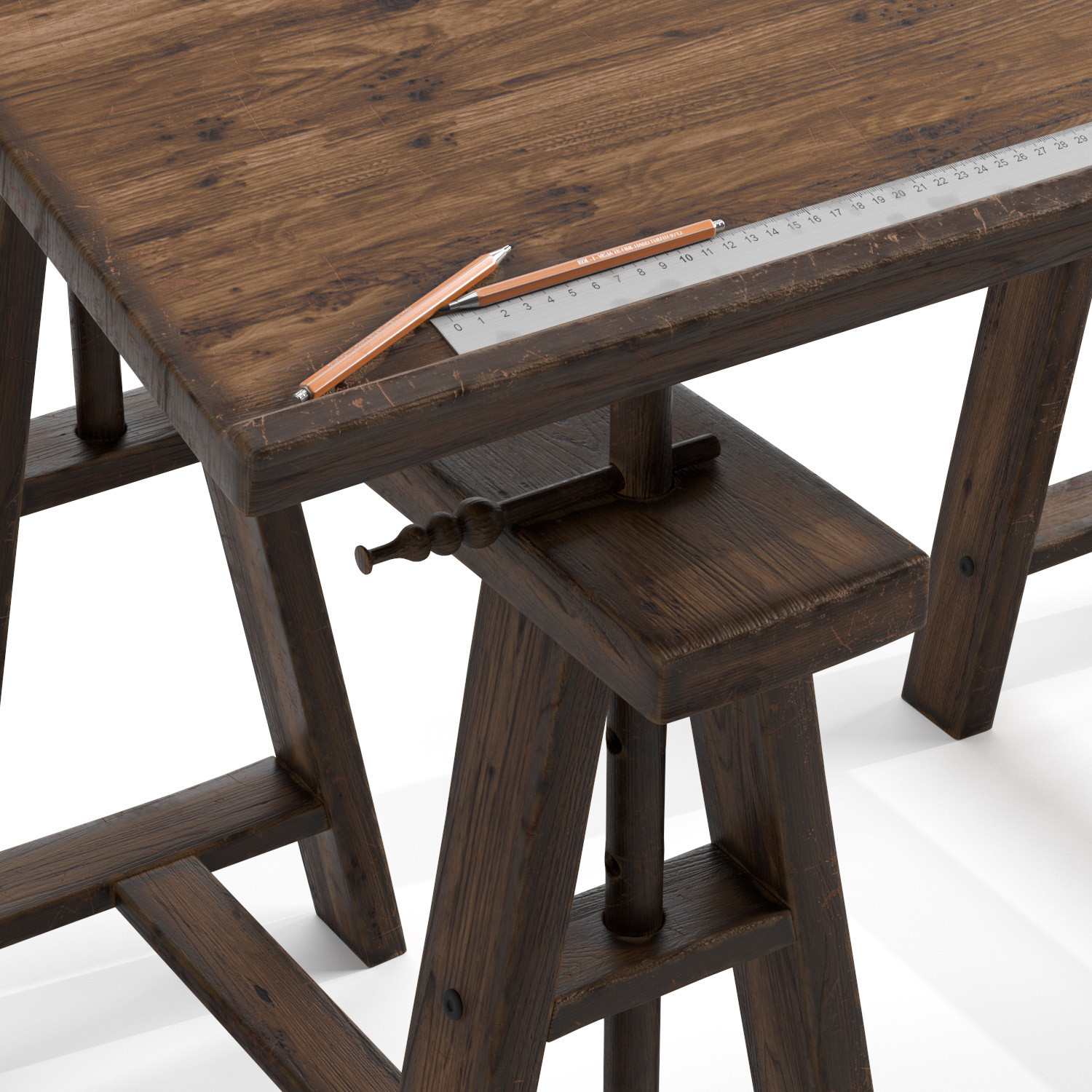 ArtStation - Old Drafting Table | Resources