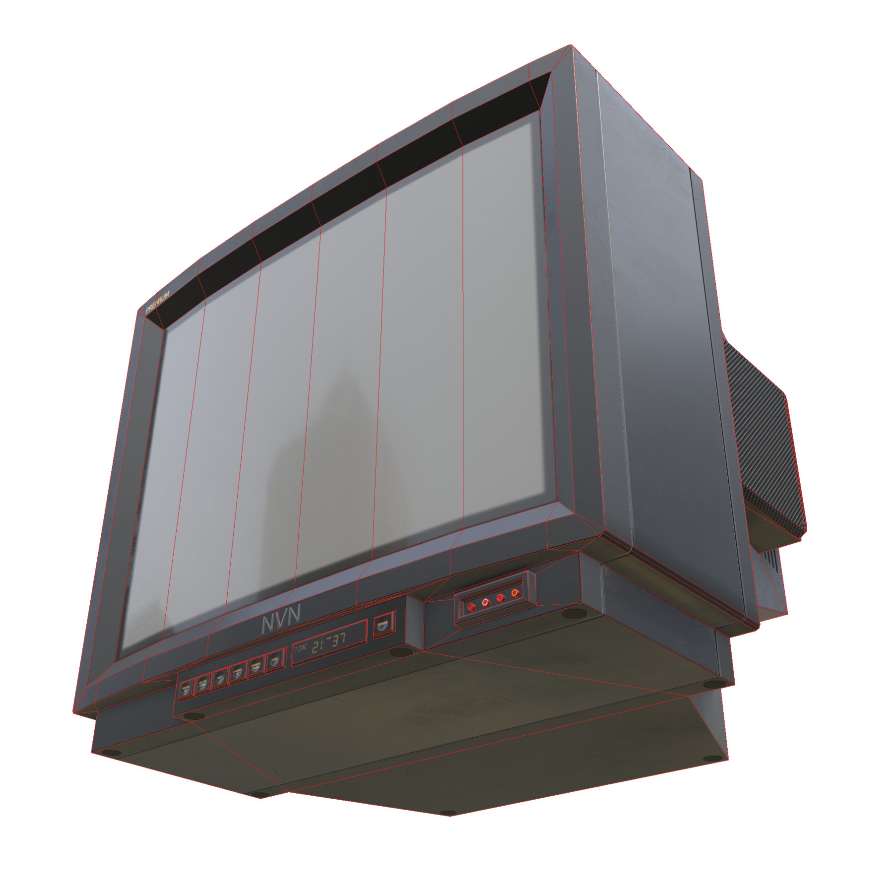 ArtStation - Retro CRT TV 29 inches | Game Assets