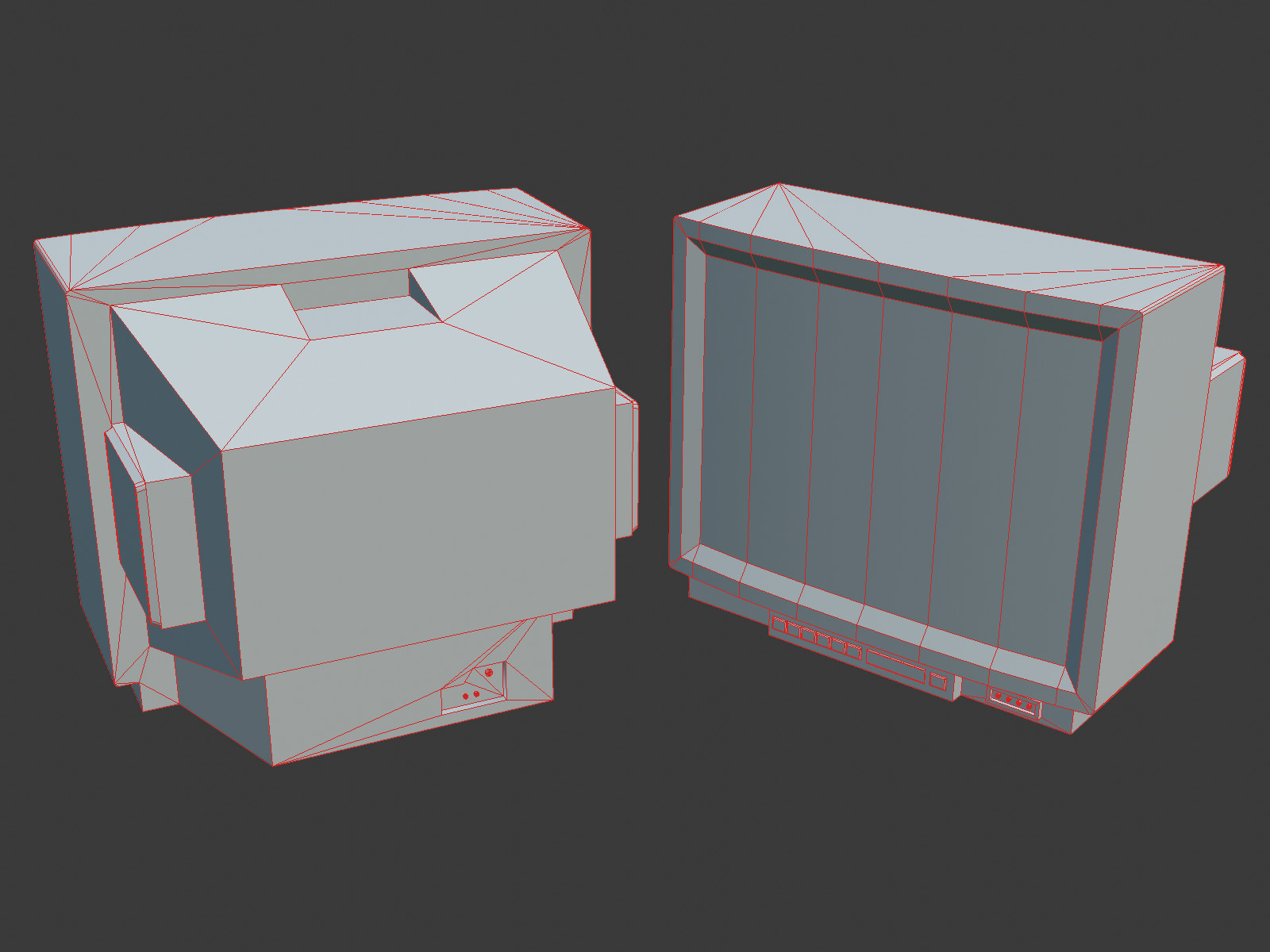 ArtStation - Retro CRT TV 29 inches | Game Assets