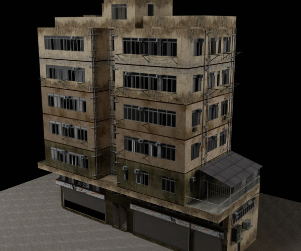 ArtStation - Dystopian Building Pack Vol.1 | Resources