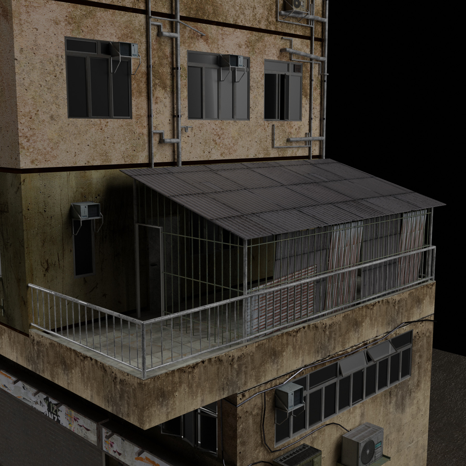 ArtStation - Dystopian Building Pack Vol.1 | Resources