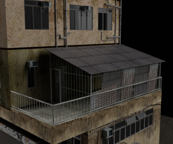 ArtStation - Dystopian Building Pack Vol.1 | Resources