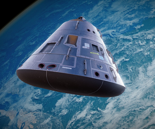 ArtStation - Apollo command and service module - 3D model | Game Assets