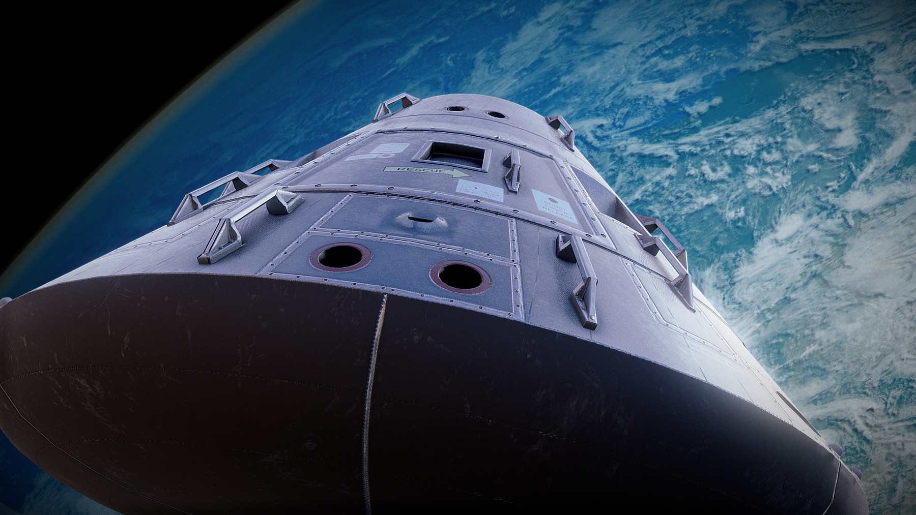 ArtStation - Apollo command and service module - 3D model | Game Assets