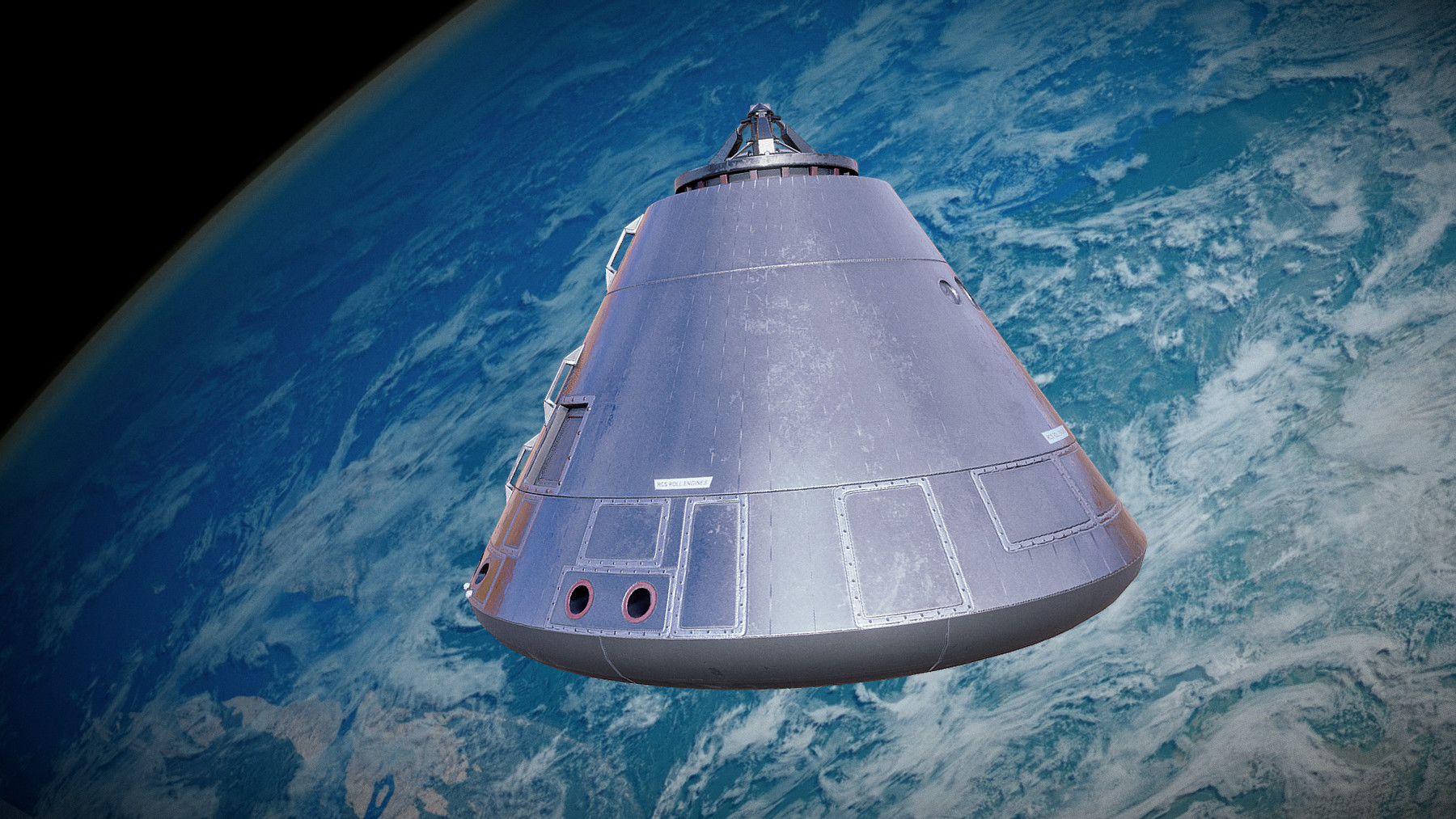 ArtStation - Apollo command and service module - 3D model | Game Assets